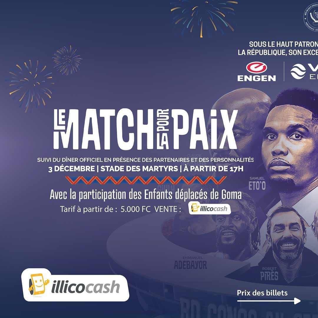 FOOT LÉGENDE : UN MATCH DE GALA POUR LA PAIX - Open info